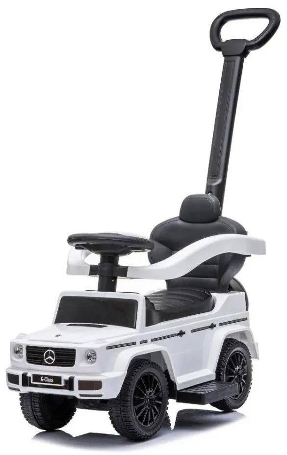 Push автомобил Mercedes G350d 3в1 2xAA бял/черен | BIANO