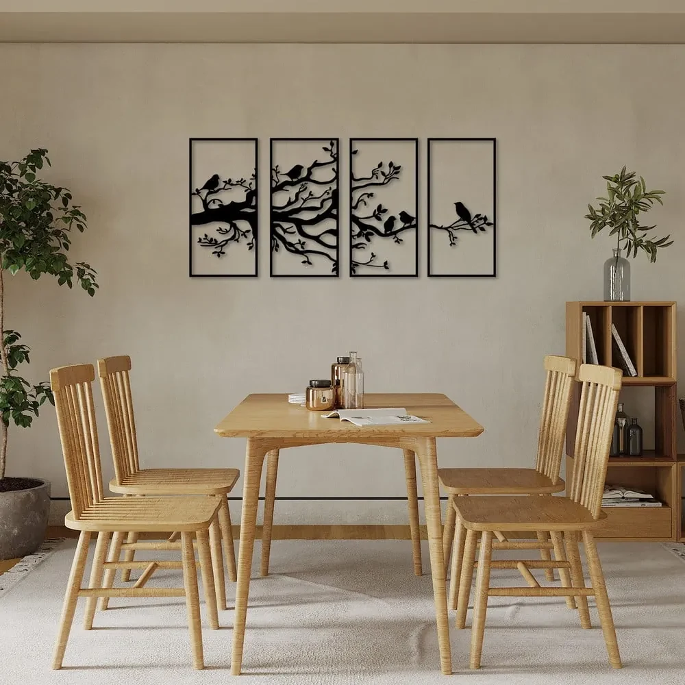 Метална декорация за стена 34x70 cm Branch - Wallity | BIANO