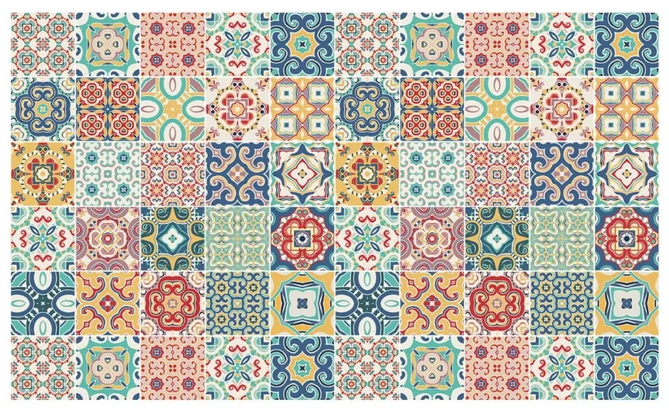 Комплект от 60 декоративни стикера за стена , 10 x 10 cm Montanares ...