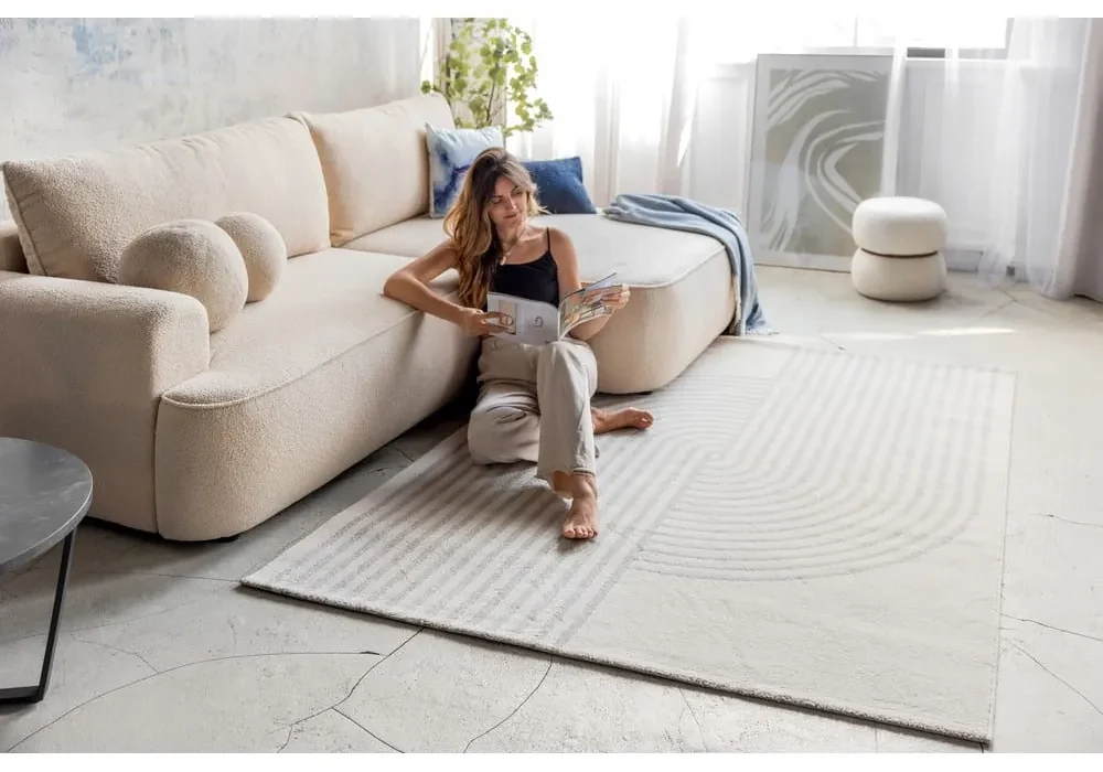 Син разтегателен ъглов диван от букле (десен ъгъл) Quinoa – Bonami ...