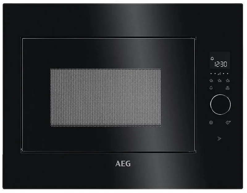 Микровълнова фурна за вграждане AEG MBE2658SEB, 26 л, 900 W, 5 нива ...